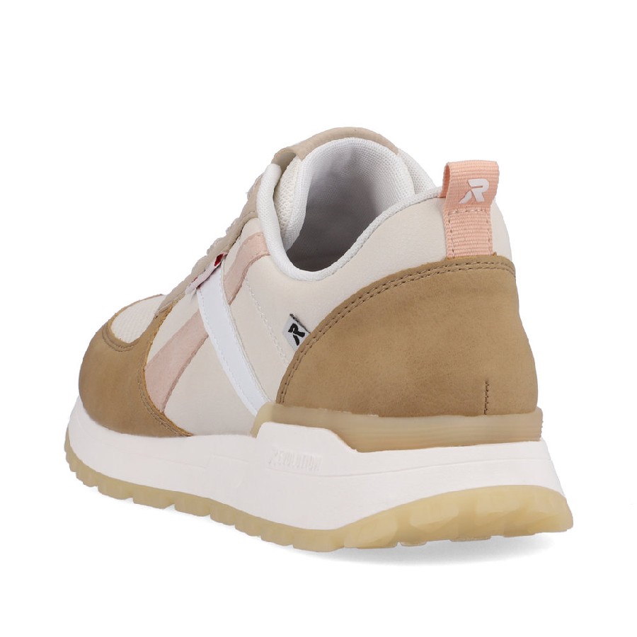 Smartshoes - Rieker-Evolution sneaker beiget skinn